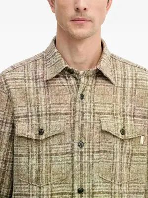 JOOP! Button-up Check-pattern Shirt Jacket
