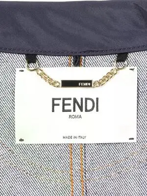 Fendi 2010's Logo Denim Jacket