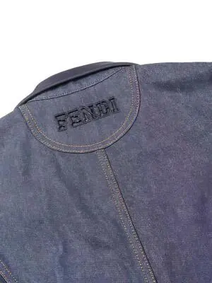 Fendi 2010's Logo Denim Jacket