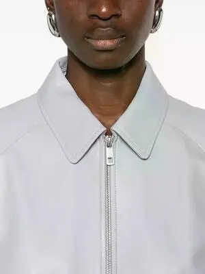 DESA 1972 Zip Leather Jacket - Grey