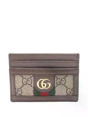Gucci 2020s Ophidia Gg Supreme Card Case - Brown