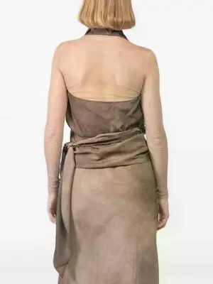 CORTANA Ave Halterneck Top - Brown