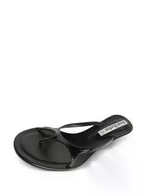 Acne Studios Kitten Heel Sandals In Patent Leather - Black