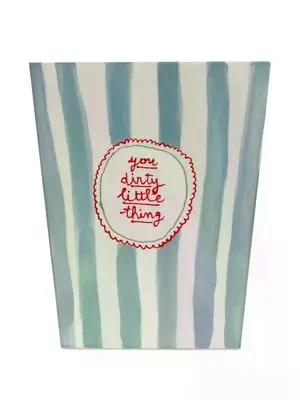 LAETITIA ROUGET Striped 'your Little Dirty Thing' Decor - White