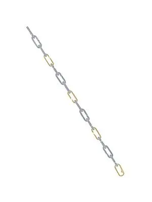 BIZZOTTO GIOIELLI 18k Yellow Gold And Mixed Metal Link Bracelet - Silver