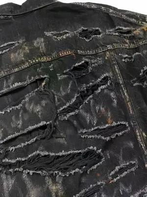 Balenciaga Damage Paint Denim Jacket