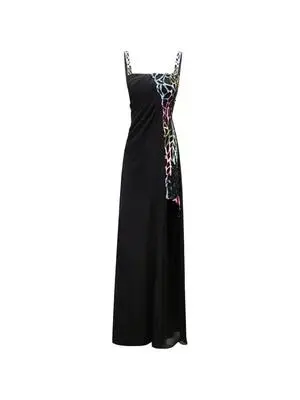 GEMY MAALOUF Draped Beaded Maxi Dress