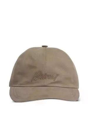 Brioni Embroidered Baseball Cap - Neutrals