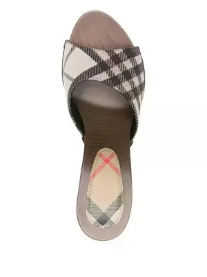 Burberry Studded Check Pattern Sandals