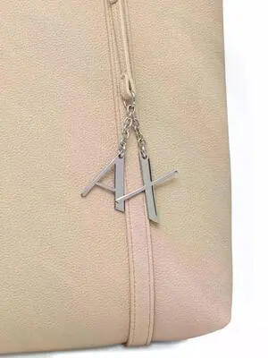 Armani Exchange Logo-charm Tote Bag