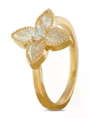 LB EXCLUSIVE Diamond Flower Ring