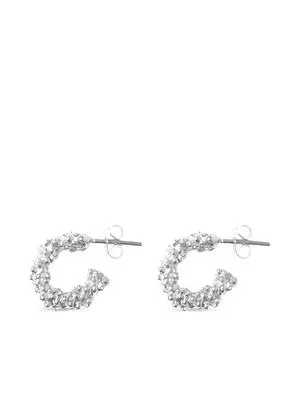 NASSIMOTO Quinn Hoop Earrings - Silver