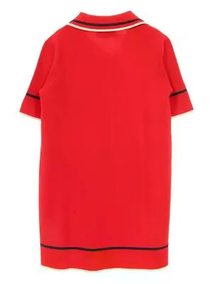 Gucci Knitted Short-sleeve Polo Dress