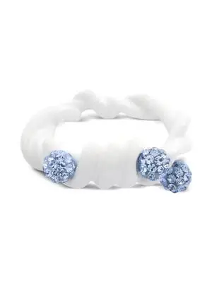 Givenchy 2010s Twisted Rhinestone-embellished Ring - White