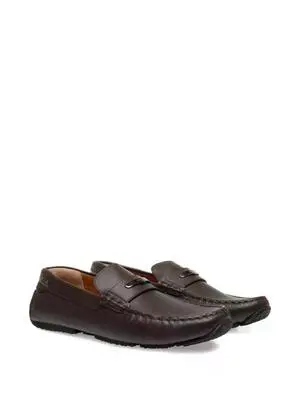Bally Embossed Leather Loafers