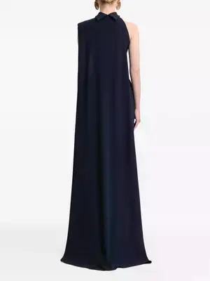 GEMY MAALOUF Padded Shoulder Maxi Dress