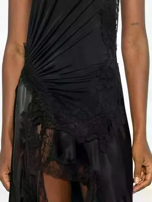 Vetements Lace Asymmetric Maxi Dress