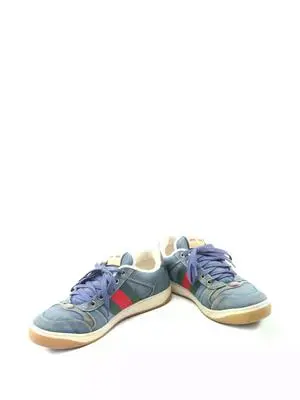 Gucci 2000s Screener Web-detail Sneakers - Blue