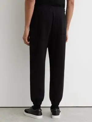 REISS Edison Cotton Logo-print Cuffed Joggers