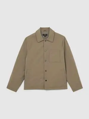 REISS Parker Lightly-padded Patch-pocket Overshirt