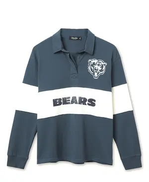 Junk Food Clothing Nfl Chicago Bears Rugby Long Sleeve Sweater - True Navy