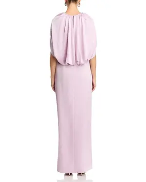 Amsale Cape Gown