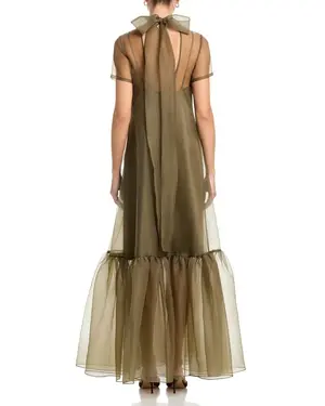 Staud Calluna Organza Gown - Thyme