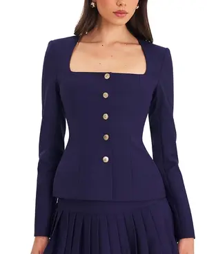 Miss Circle Single Breasted Blazers For Women