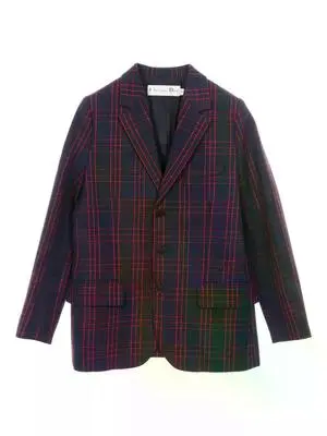 Dior 2010s Check-pattern Blazer