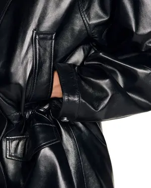 Sandro Leather Ashley Jacket