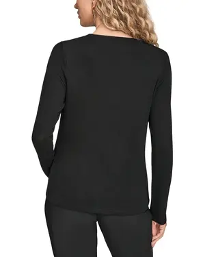 Donna Karan New York Embellished Top - Black
