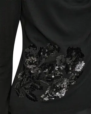 Donna Karan New York Embellished Top - Black