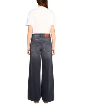 Zadig&Voltaire Eli High-rise Wide-leg Jeans - Medium Grey