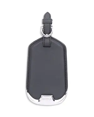 ROYCE NEW YORK Royce New York Leather Luggage Tag Black