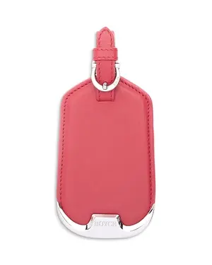 ROYCE NEW YORK Royce New York Leather Luggage Tag Red