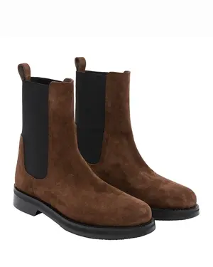 Jenni Kayne Suede Alden Chelsea Boots - Brown