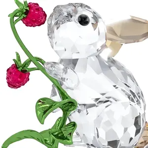 SWAROVSKI Idyllia Rabbit And Raspberries Decoration - Red