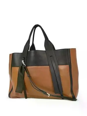 Prada 2010s Colourblock Leather Tote Bag