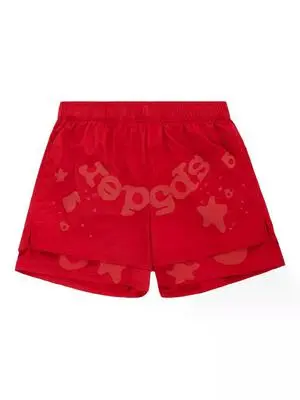 SP5DER Star-print Double-layer Shorts