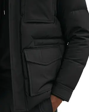 REISS Mercury Long Sleeve Quilted Puffer Jacket