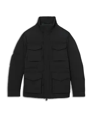 REISS Mercury Long Sleeve Quilted Puffer Jacket