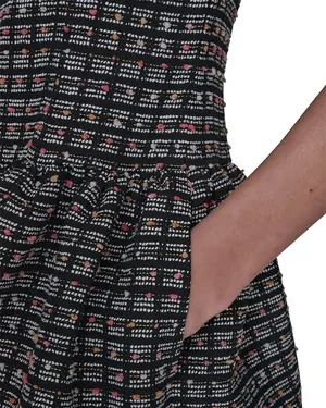 Karl Lagerfeld Paris Mini Grid Nubby Dress
