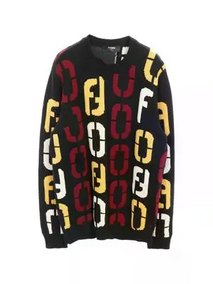 Fendi Logo Crew-neck Sweater