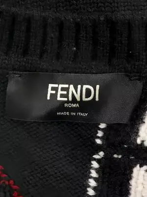 Fendi Logo Crew-neck Sweater