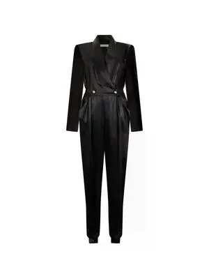 Philosophy Di Lorenzo Serafini V-neck Buttoned Jumpsuit - Black