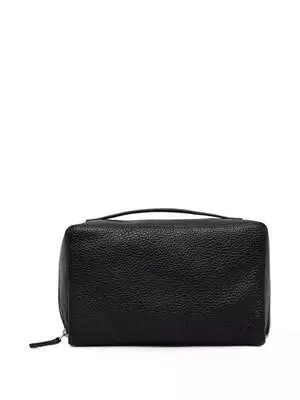 COCCINELLE Grained Leather Makeup Bag