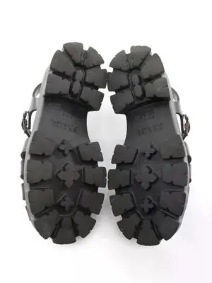 Prada 2000s Logo-plaque Caged Sandals