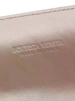 Bottega Veneta 2010s Woven Chain Wallet - Brown