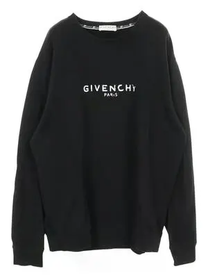 Givenchy 2010s Logo-print Crew-neck Sweatshirt - Black