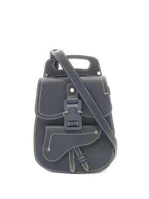 Dior 2010s Gallop Leather Backpack - Blue